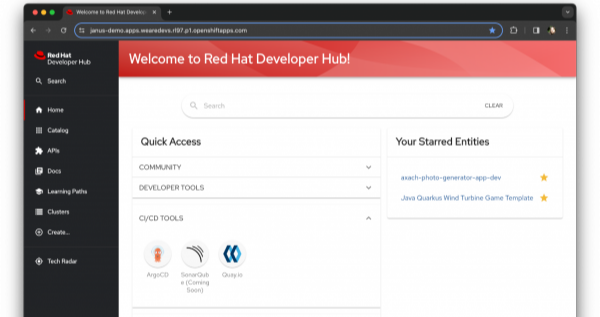 Red Hat Developer Hub est maintenant disponible